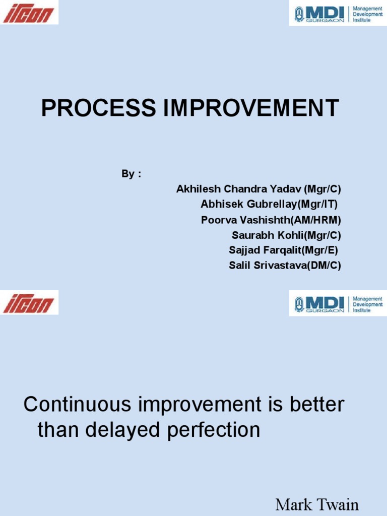 Group No. 2 - Process Improvement | PDF