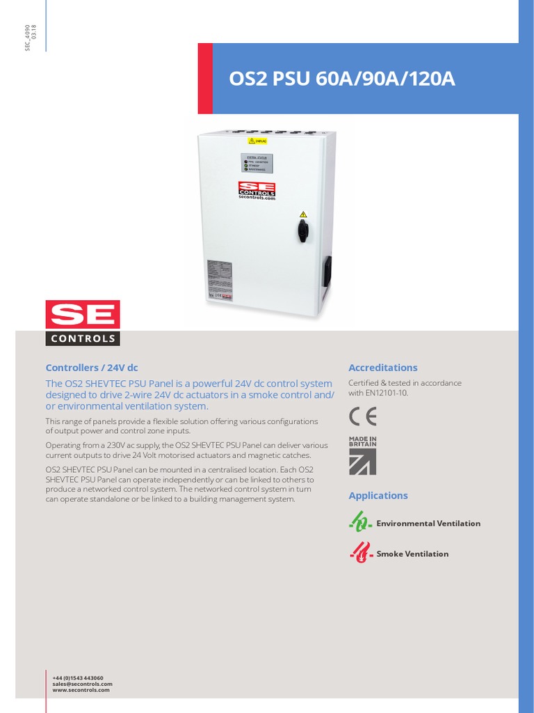 SEC 4090 OS2 PSU 60A 90A 120A Datasheet 2018 2AW | PDF | Power Supply | Power (Physics)