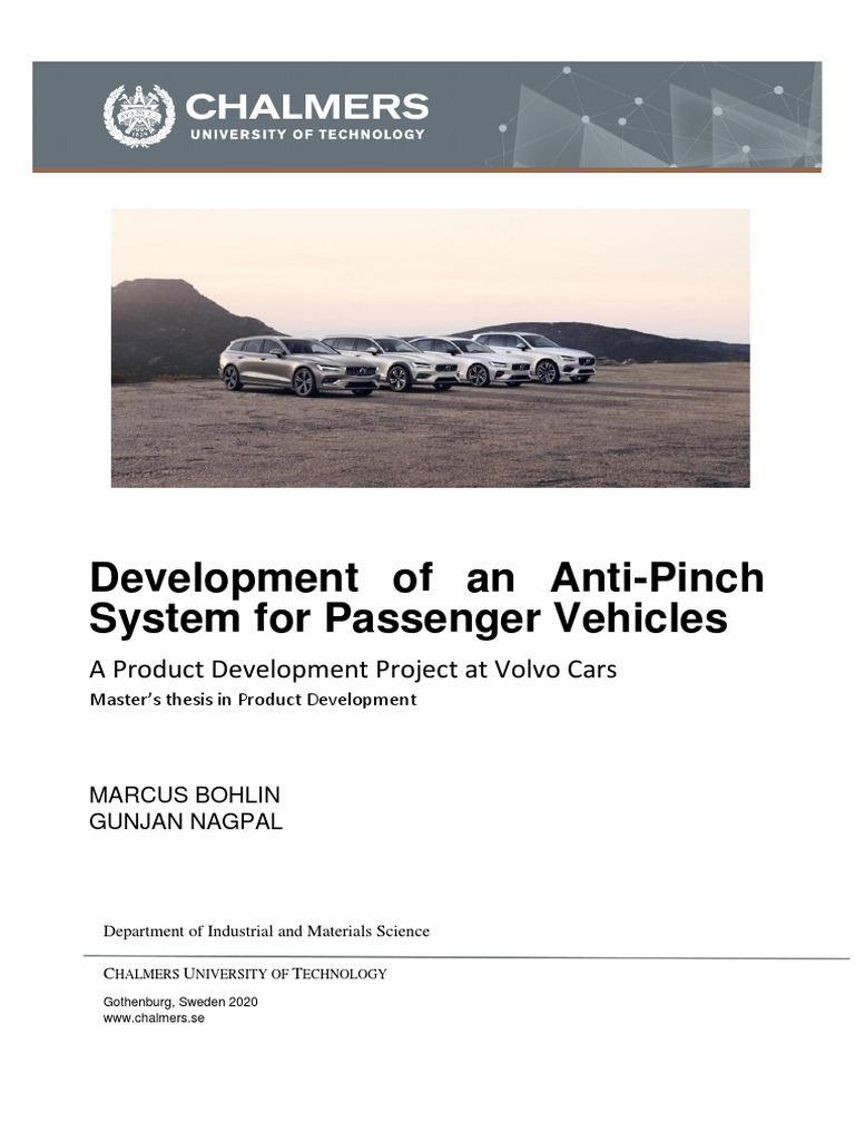 Development of An Anti-Pinch System For Passenger Vehicles | PDF | Risk ...