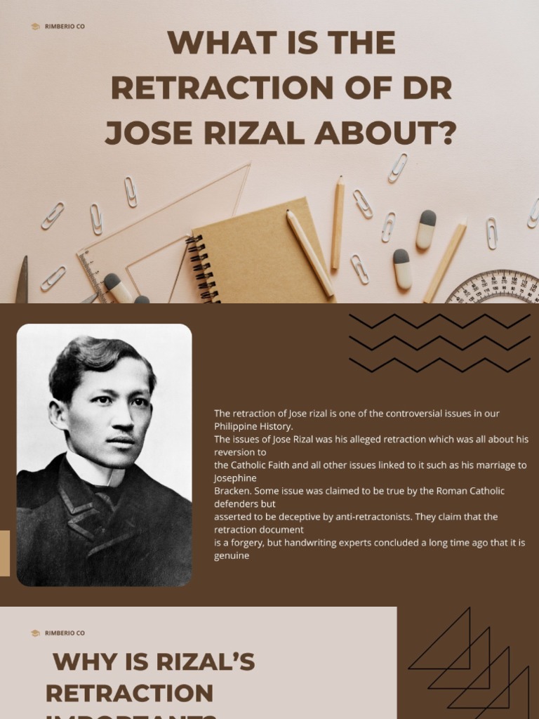Retraction of DR Jose Rizal | PDF