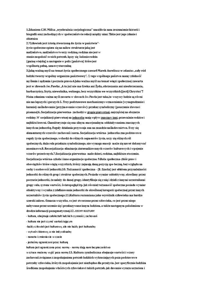 Sciaga Socjologia60 | PDF