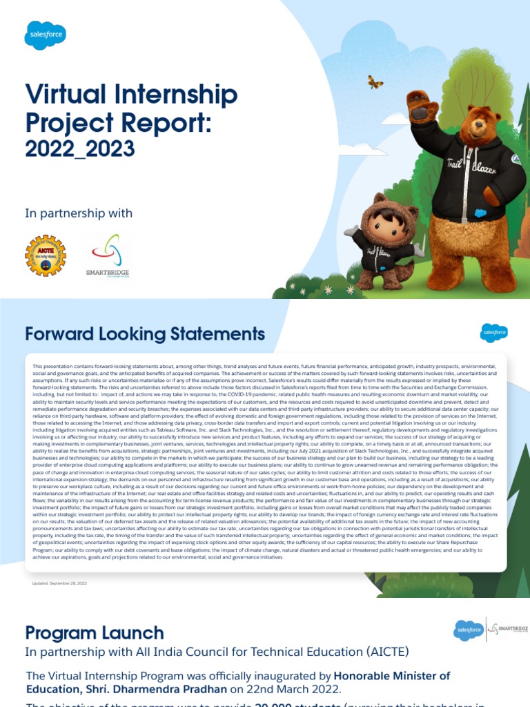 Salesforce - Virtual Internship Project Report - 2022 - 2023 | PDF ... Salesforce - Virtual Internship Project Report - 2022 - 2023 | PDF ...
