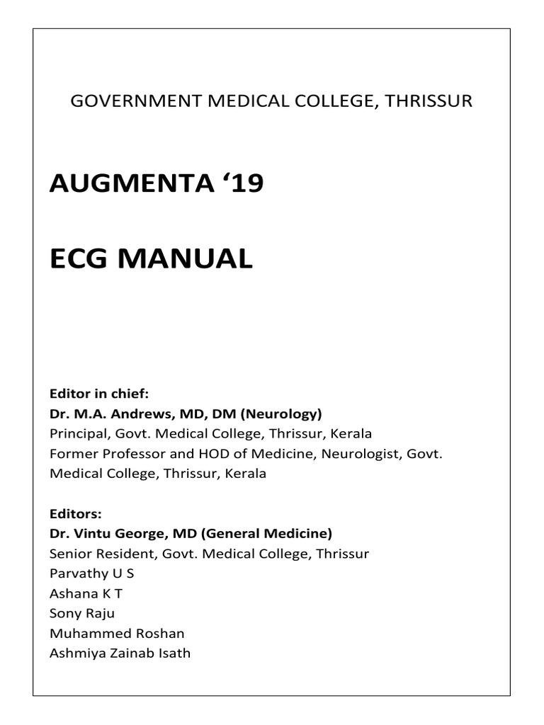 AUGMENTA Ecg Manual Final-1 | PDF