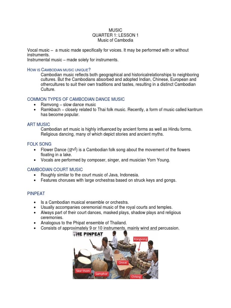 MAPEH - 8 Notes | PDF