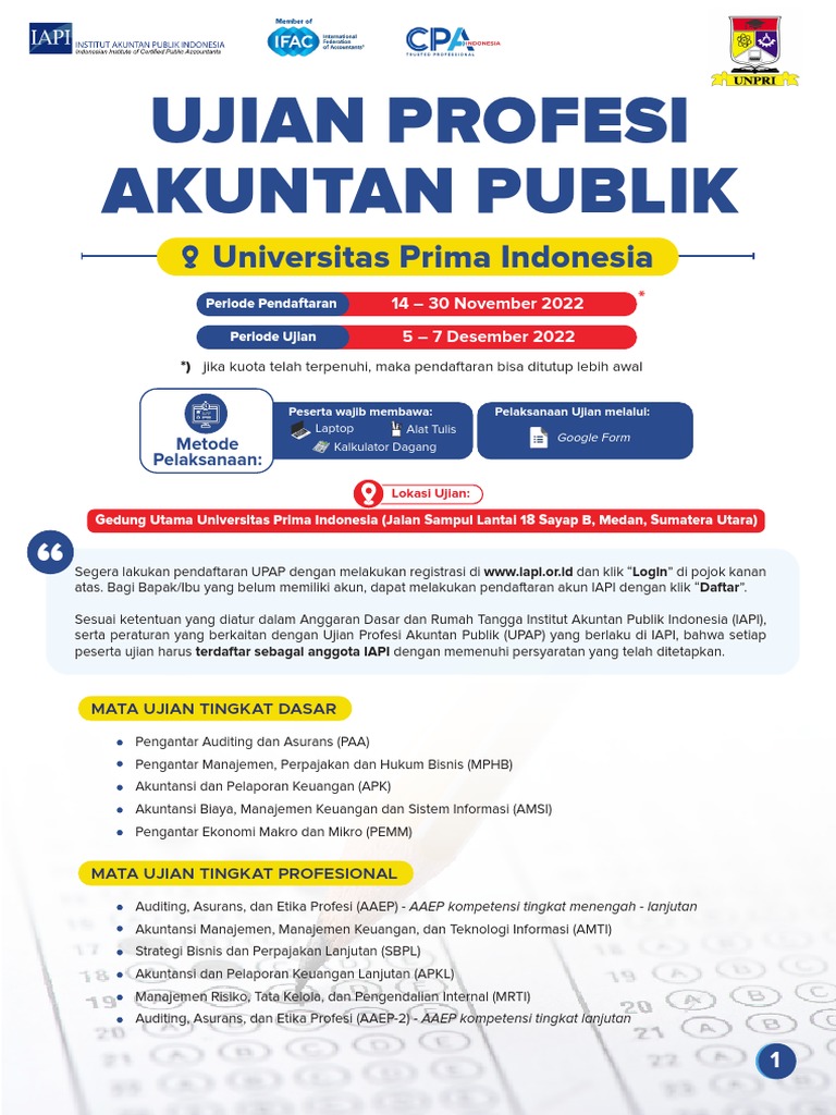 POSTER UPAP Gform (Univ Prima Indonesia) | PDF