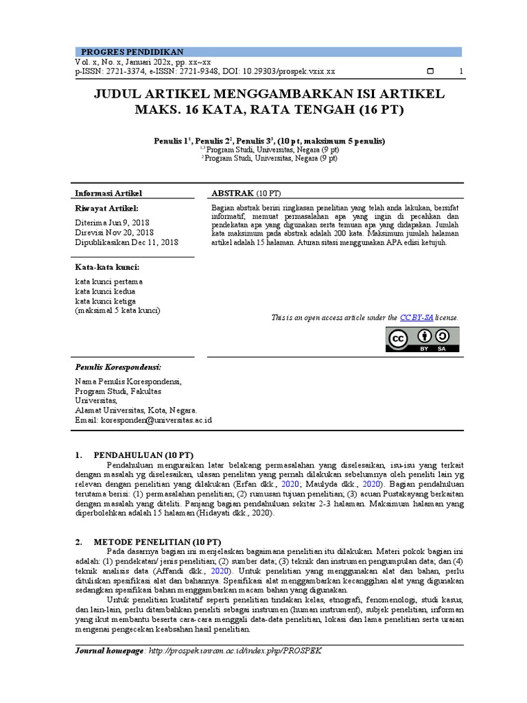 Template Progres Pendidikan 2021 | PDF