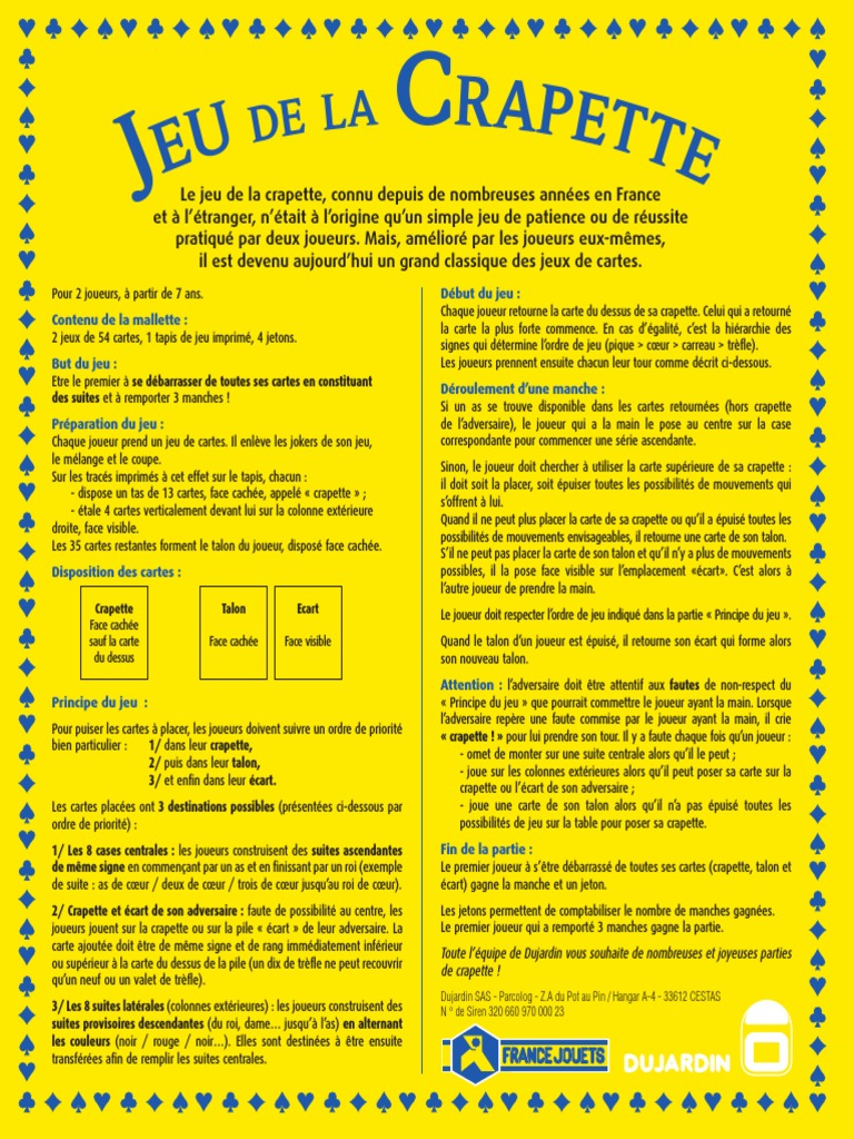 Jeu de La Crapette | PDF