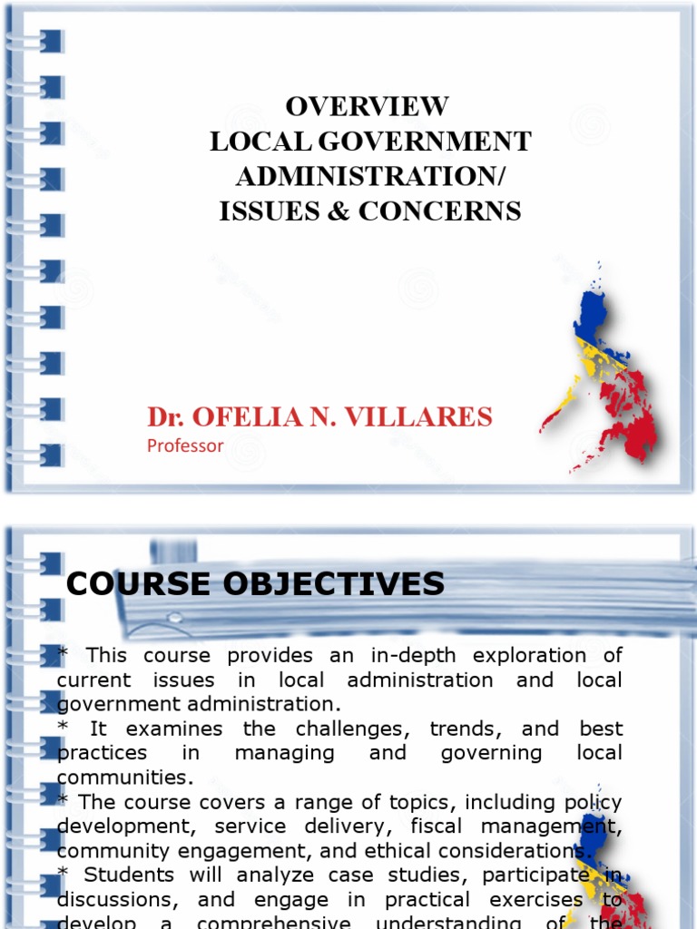 Overview - Local Governance Adm - PPT | PDF | Sustainability | Governance
