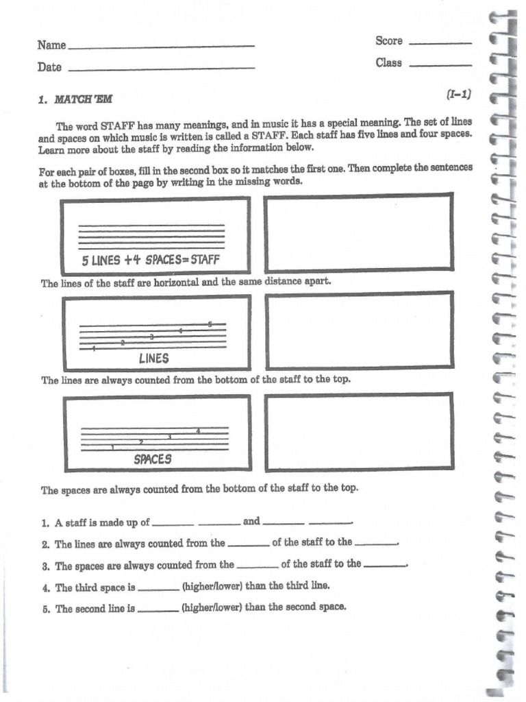 MUSIC THEORY ACTIVITY SHEETS-PDF | PDF