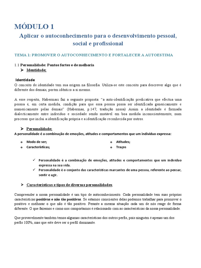 CV3 Habildades para Vida Conteudos Copilados | PDF | Estudos de Gênero | Igualdade de gênero