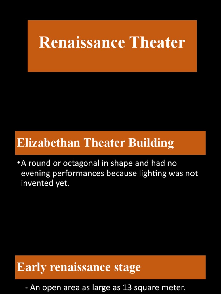 Characteristics of Renaissance Theater | PDF