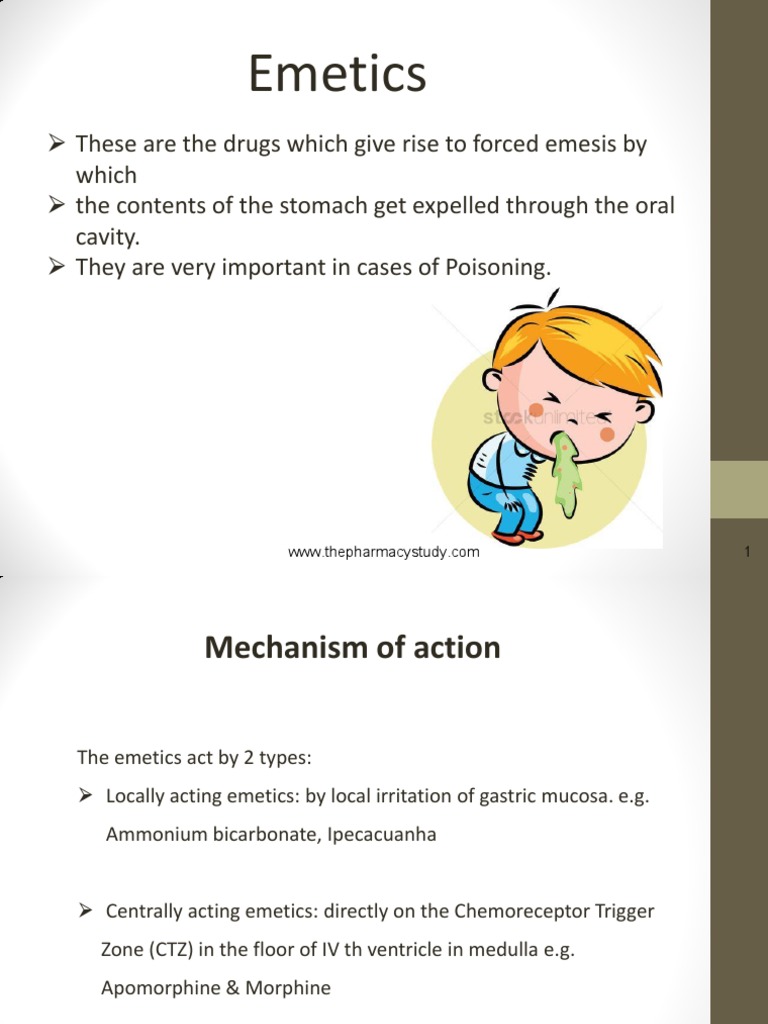 Emetics Notes | PDF | Wellness
