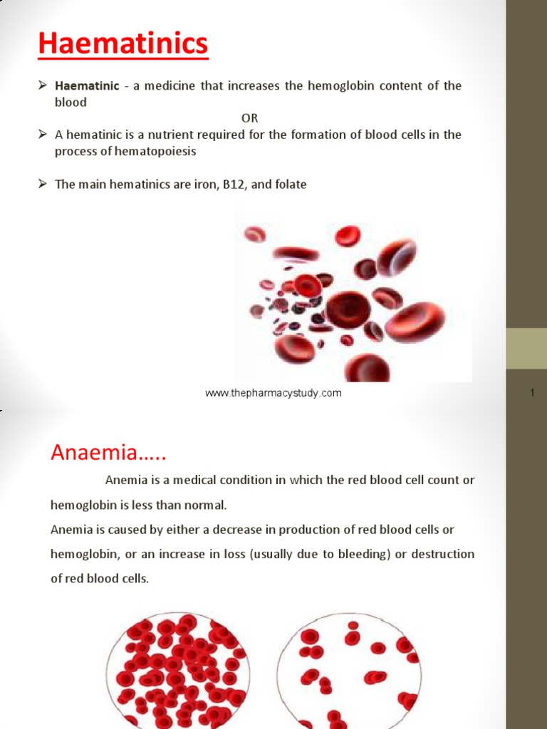 Haematinics-Notes | PDF