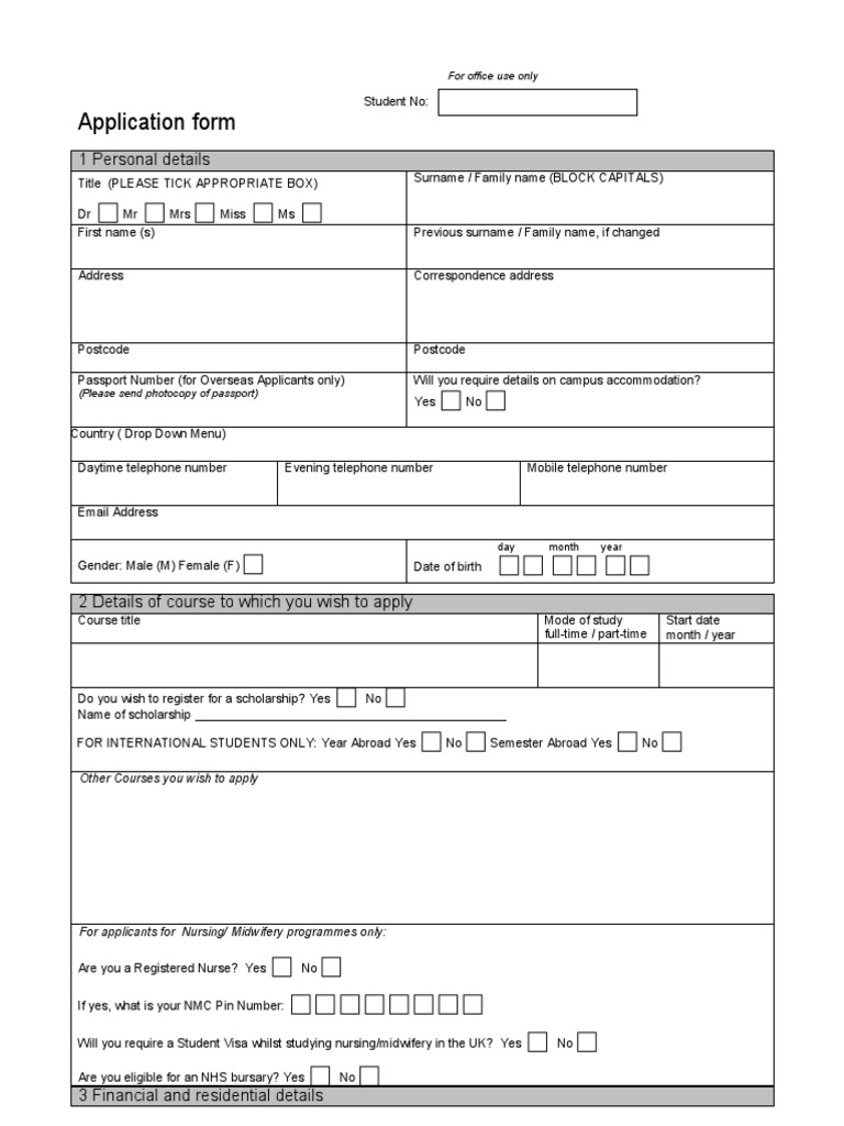 Application Form | PDF