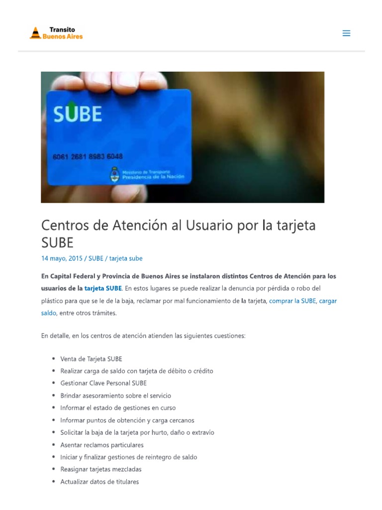 SUBE | PDF