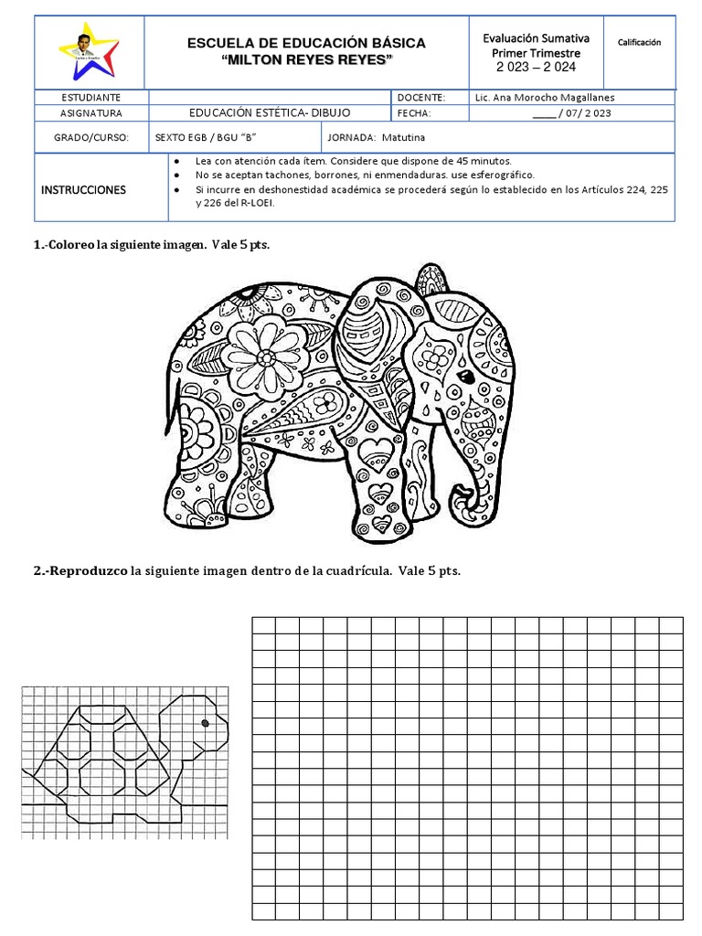 Examen Dibujo | PDF