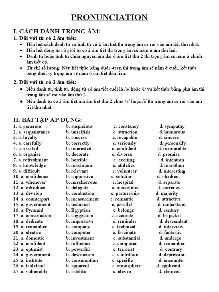 Pronunciation 2 | PDF