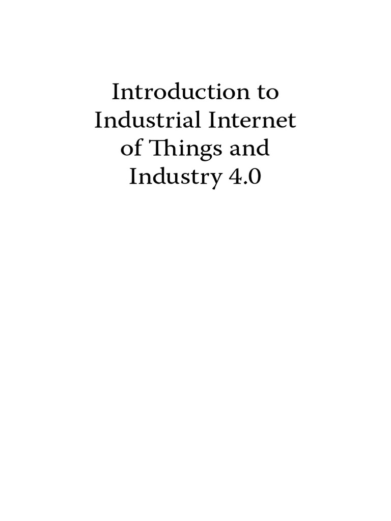 Introduction To Industrial Internet of T | PDF | Internet Of Things | Computing