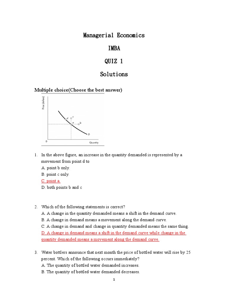 Quiz1 Solutions | PDF