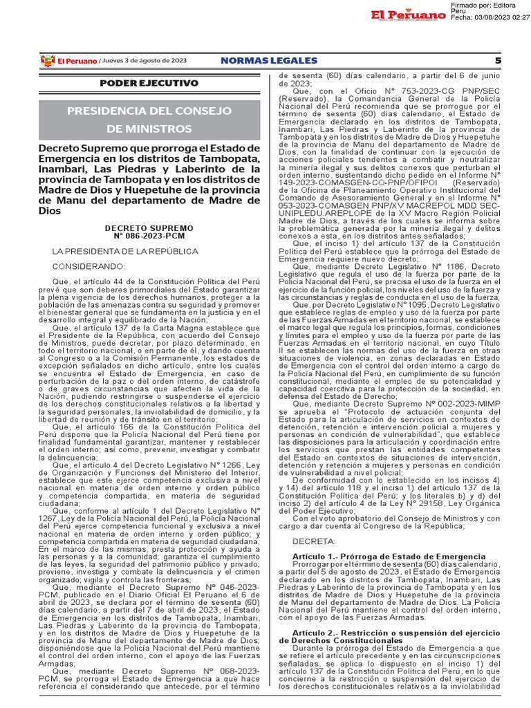 DS #086-2023-PCM | PDF