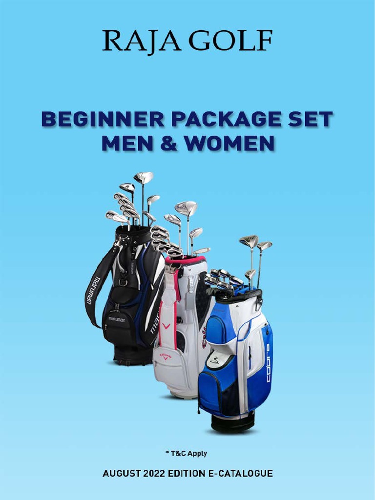 Beginner Package Set Men & Women August 2022 Edition E-Catalogue - Updated | PDF