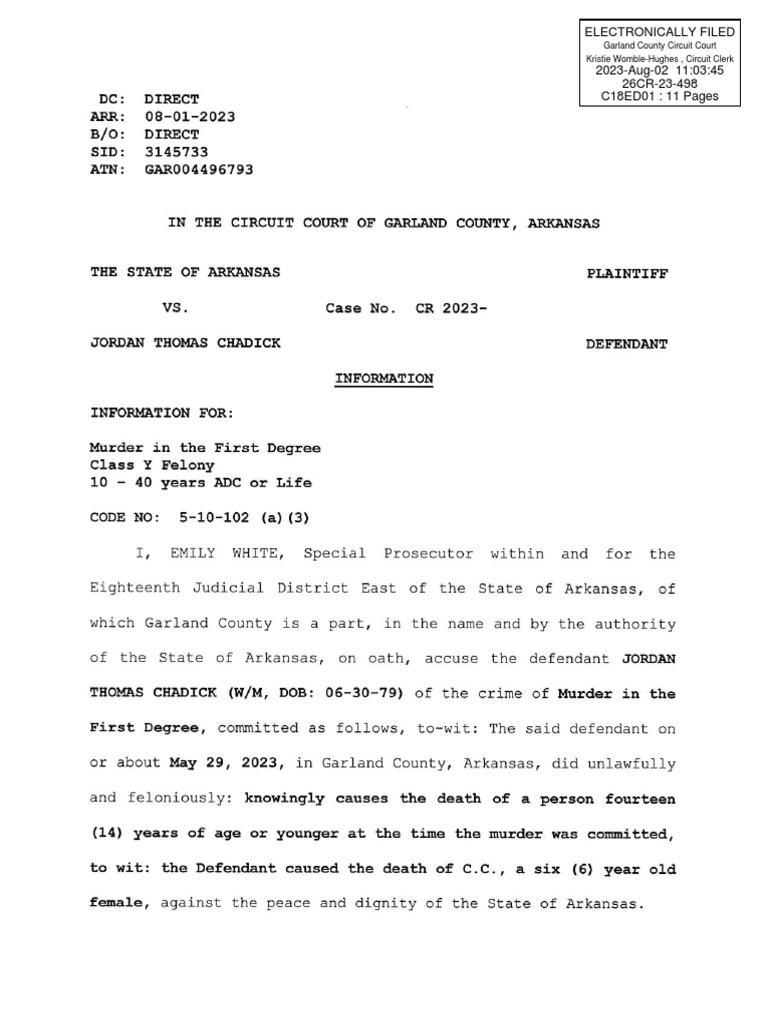 Jordan Chadick Courtdocs | PDF