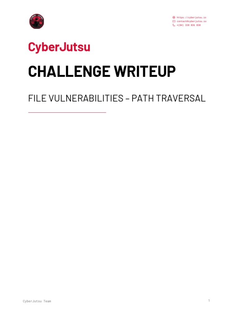 Writeups Path Traversal 4 6 Pdf
