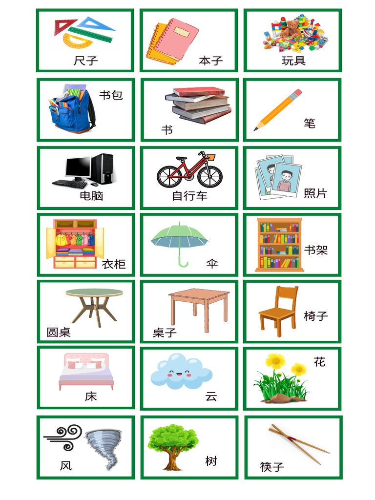 Flashcard Kata Benda | PDF