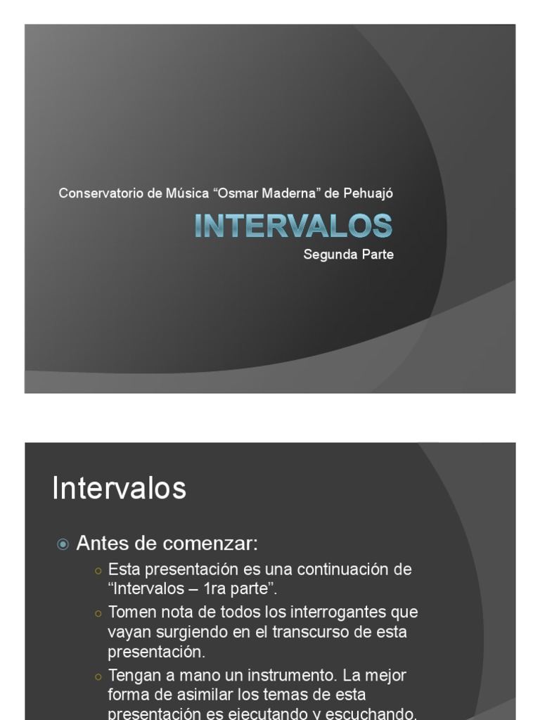 Intervalos 02 - 6tas 7mas y Dobles Alteraciones | PDF | Intervalo (música) | Musicología