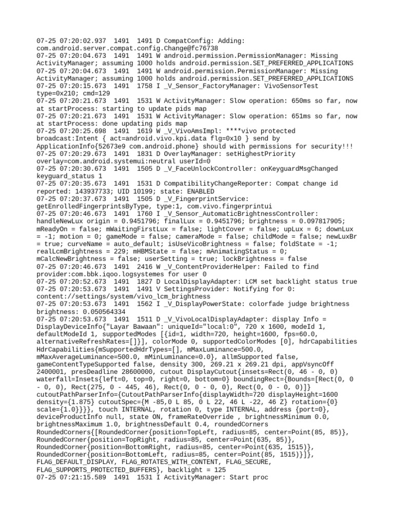 Android System Log Insights | PDF