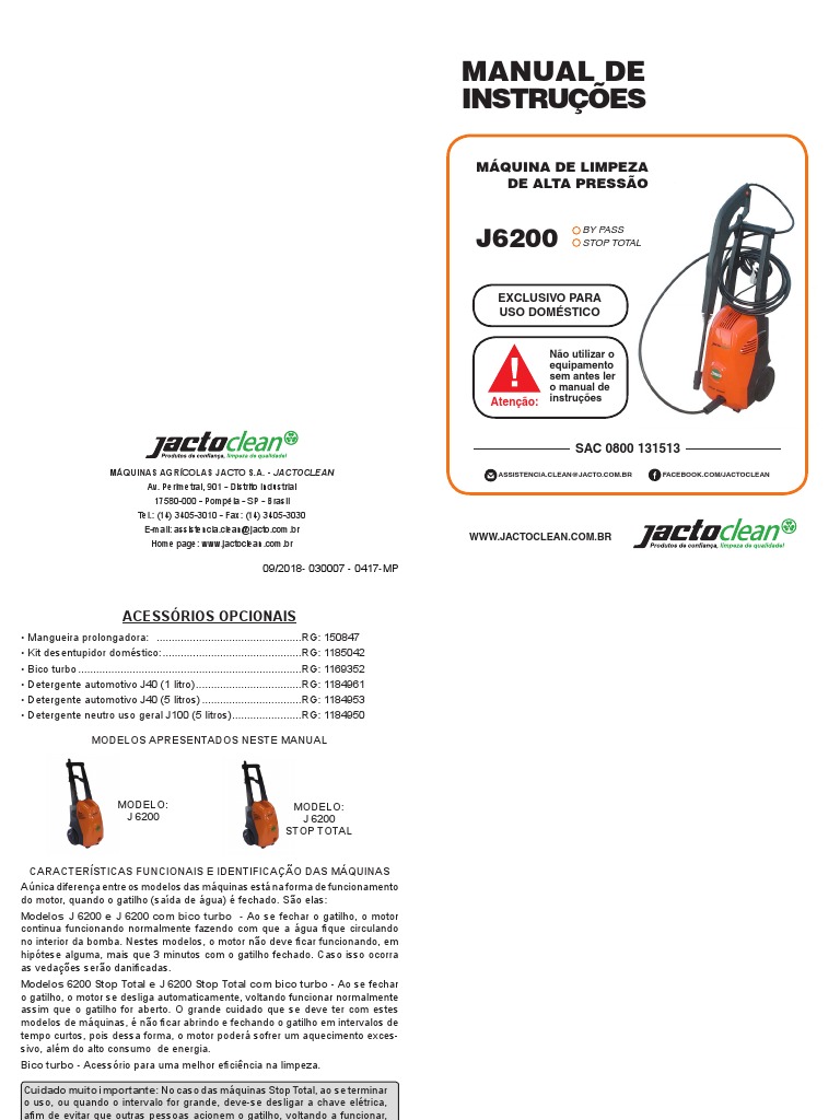 Manual Bomba D'Agua Jacto | PDF
