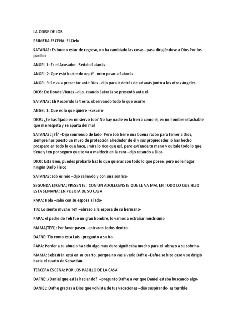 La Odisea de Job: Fe y Desafío | PDF | Religión y espiritualidad