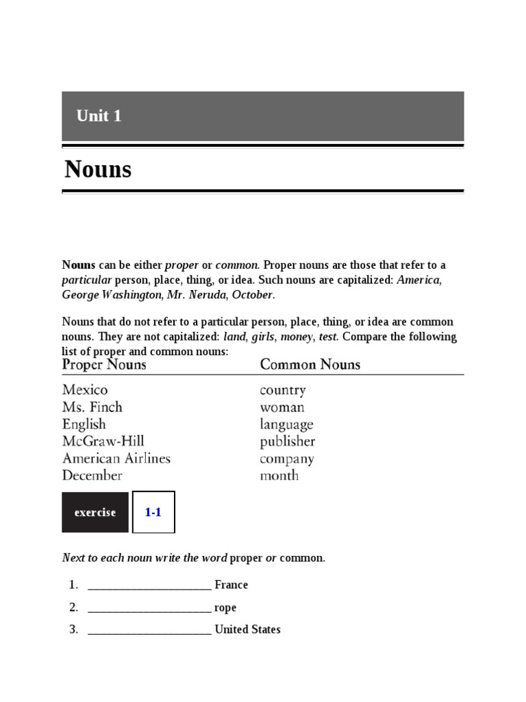 NOUNS | PDF | Verb | Predicate (Grammar)