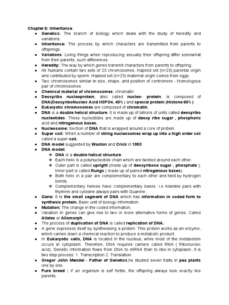 Biology 10th Class | PDF | Dna | Gene