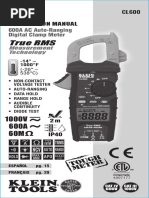 Klein Tools MM320 Multimeter Manual | PDF | Electric Power | Power ...