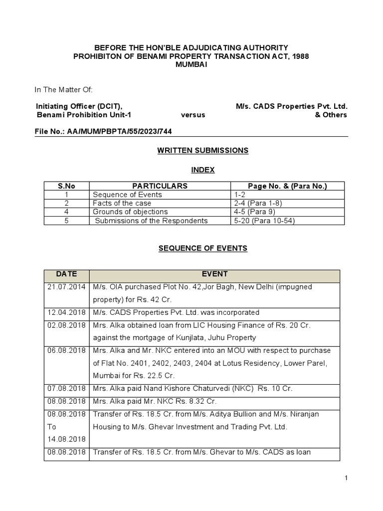 Written Submissions | PDF