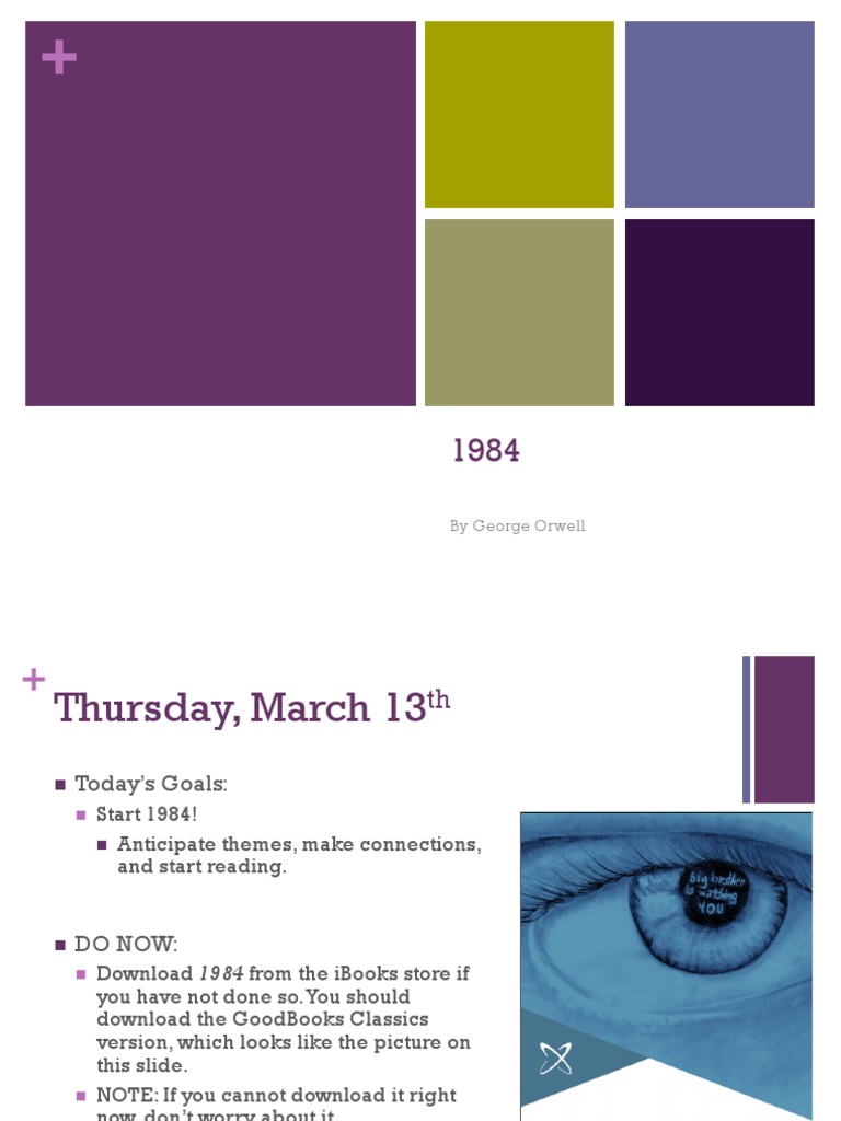 1984 Lesson Plan | PDF