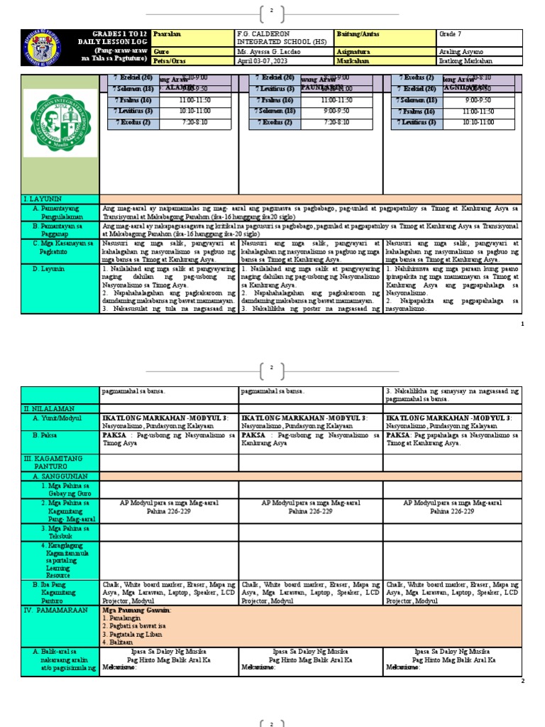 Ap7 q3 Module3 DLL | PDF