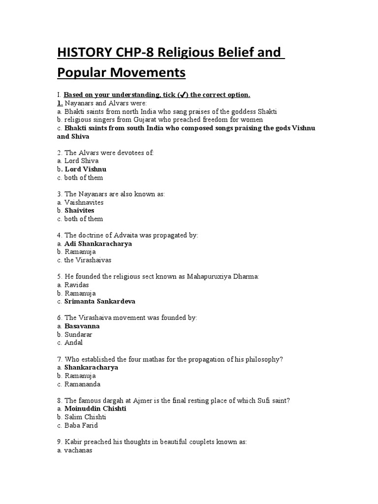 Revised TERM 2 NOTES RELIGIOUS BELIEFs AND POPULAR MOVEMENTS | PDF