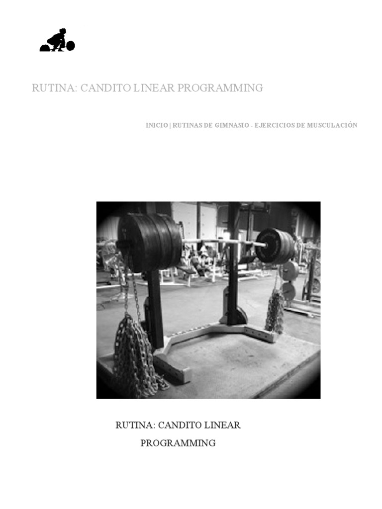 RUTINA - CANDITO LINEAR PROGRAMMING - Power Explosive | PDF | Dieta