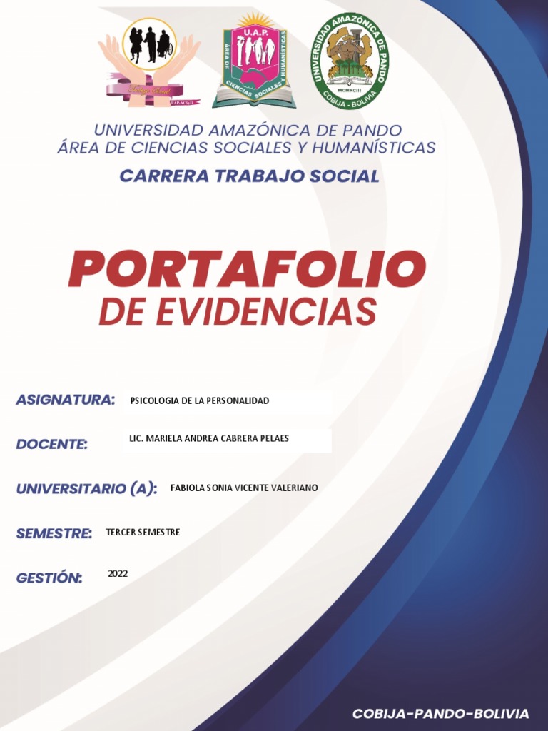 Portadas para Portafolios de Evidencias | PDF
