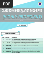 Classroom Visitation Tool Guide | PDF | Learning | Teaching Method