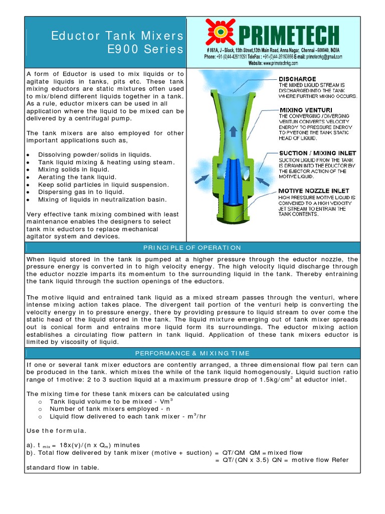Tank Mixers | PDF