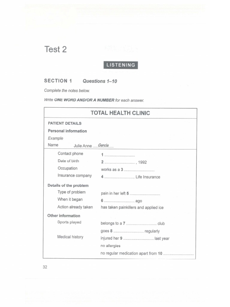 IELTS Listening Test - IG8 - 16.12 | PDF