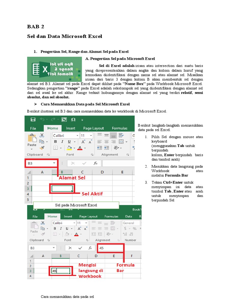 BAB 2 MS. Excel | PDF