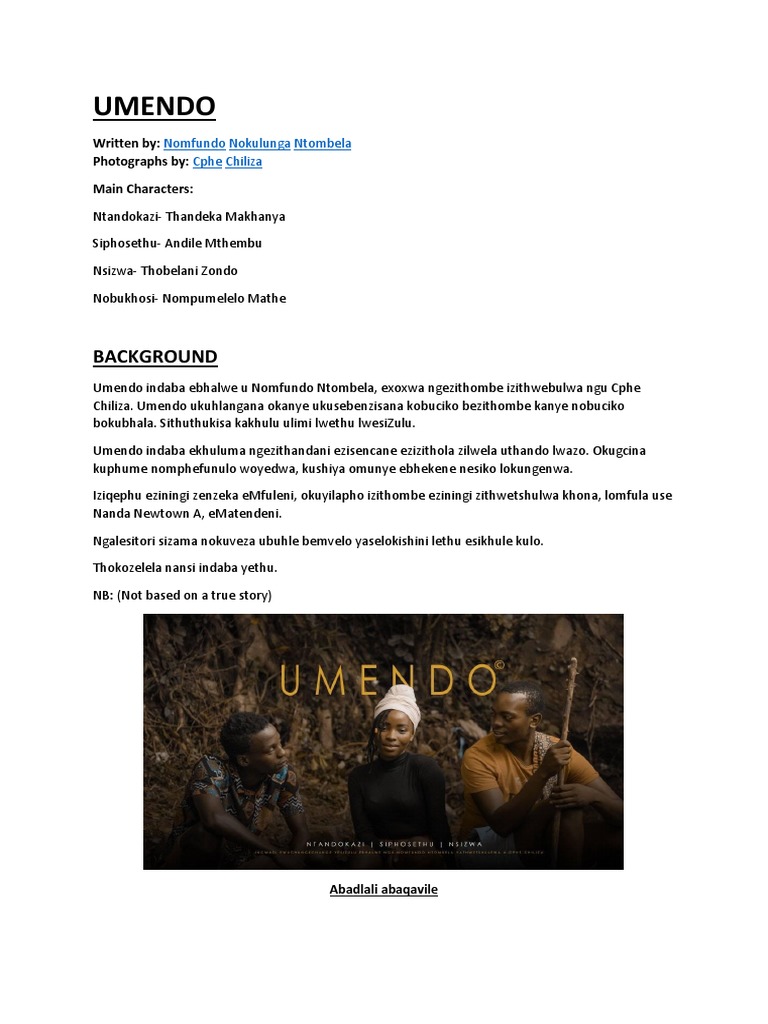 UMENDO - Final | PDF