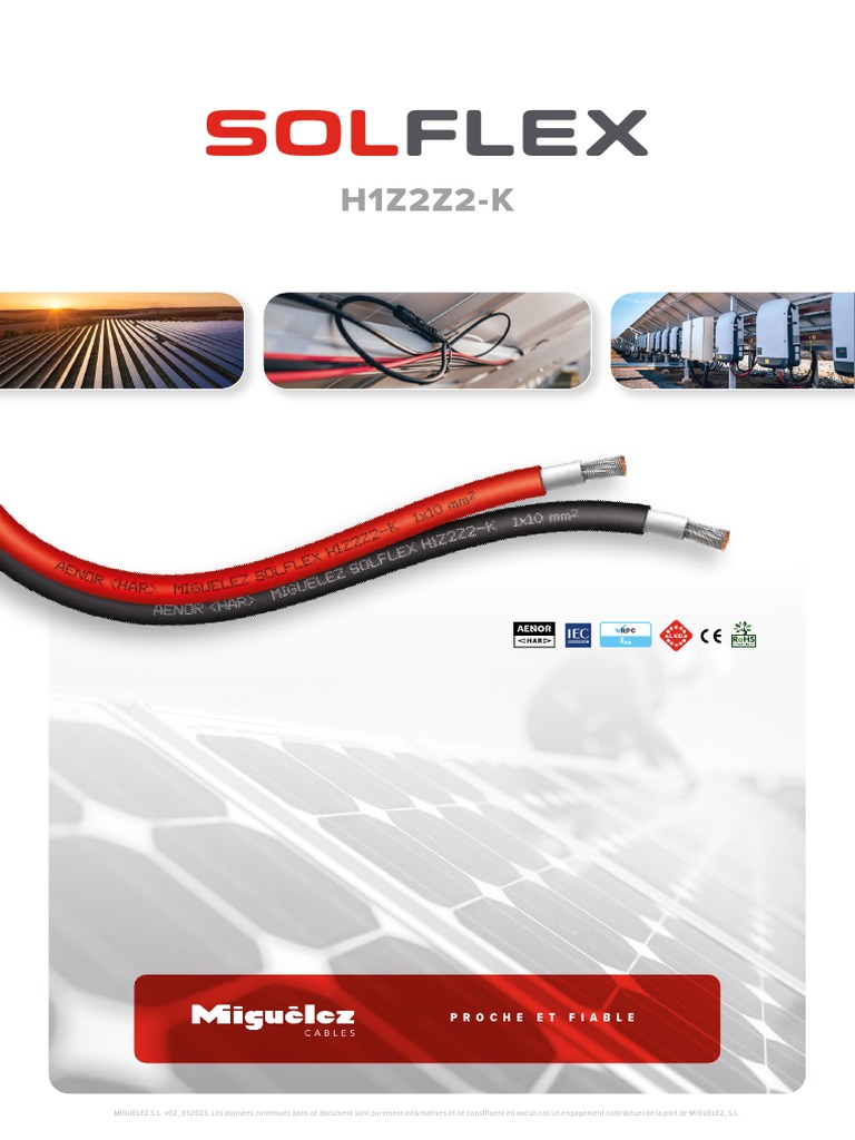 Fiche technique Solflex H1Z2Z2-K | PDF | Grandeur physique