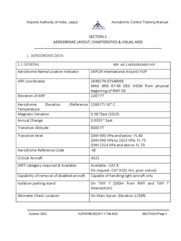 Aerodrome Control Tower | PDF | Runway | Air Traffic Control