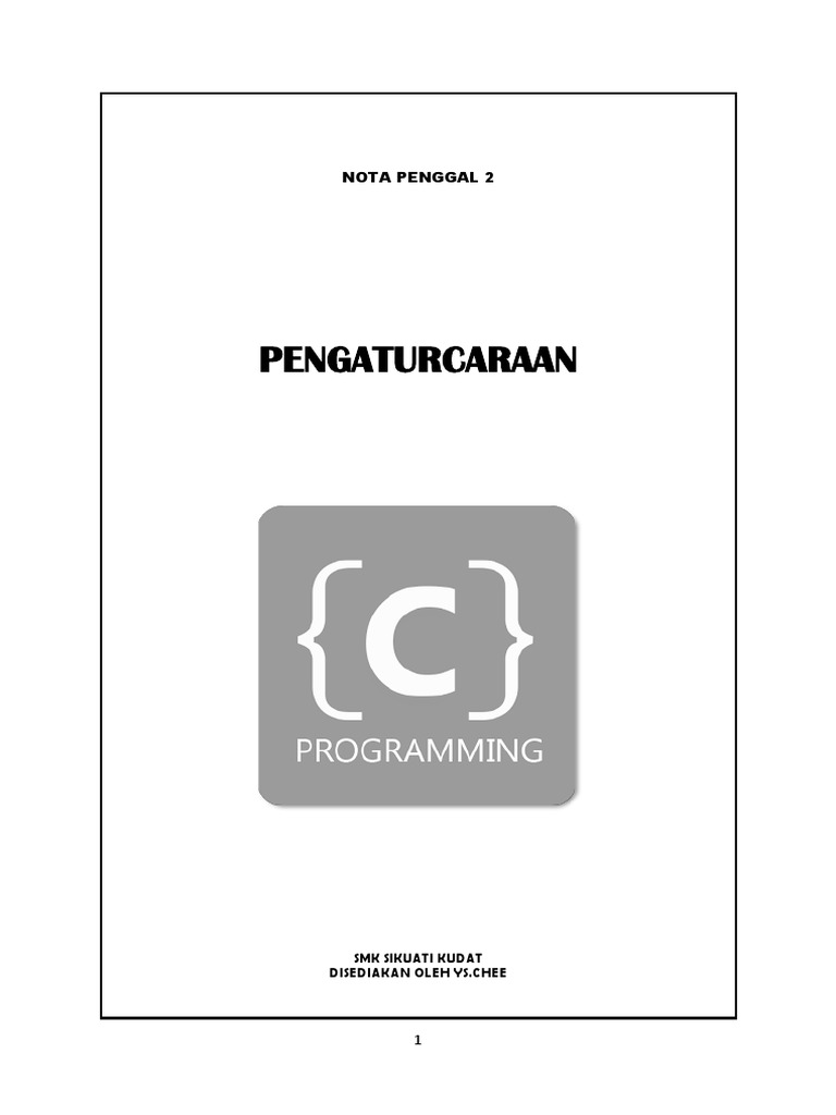 Nota Programming Semester 2 Lengkap - V12017 | PDF