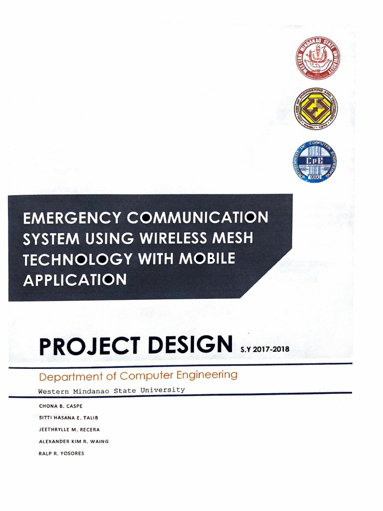 PD2 Docu Emergency Comm - System CH 1 2 by Waing Et - Al. 2018 | PDF | Computer Network ...